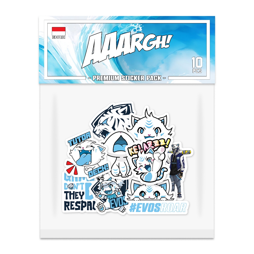 Evos ESPORTS Sticker Sticker Pack vol. 1st (The White Tiger) | Shopee ...