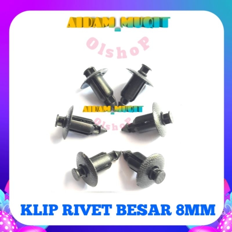 20 JUMBO RIVET CLIPS LARGE PLASTIC CLIPS PLASTIC DASHBOARD HOOKS CAR ...