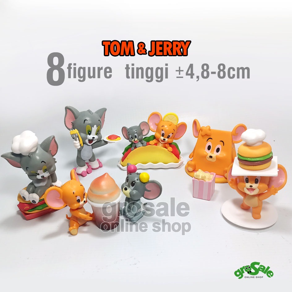 Tom And Jerry Breakfast Food Action Figure Movie Cartoon Character Cat ...