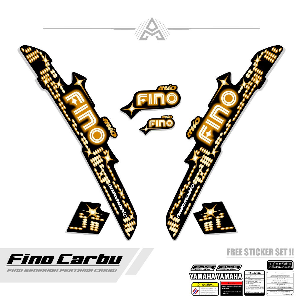 Fino KARBU STRIPING / MTF 26 / FINO CARBU STICKER / OLD FINO STICKERS ...