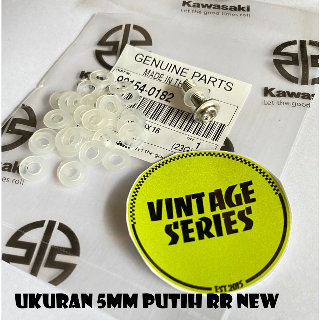 NEW RR Plastic Ring M5 Nylon Washer Ring NEW Ninja RR Visor Body Bolt ...