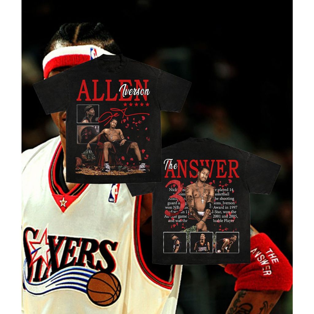 Zeeb Oversized Tee ALLEN IVERSON | Shopee Philippines