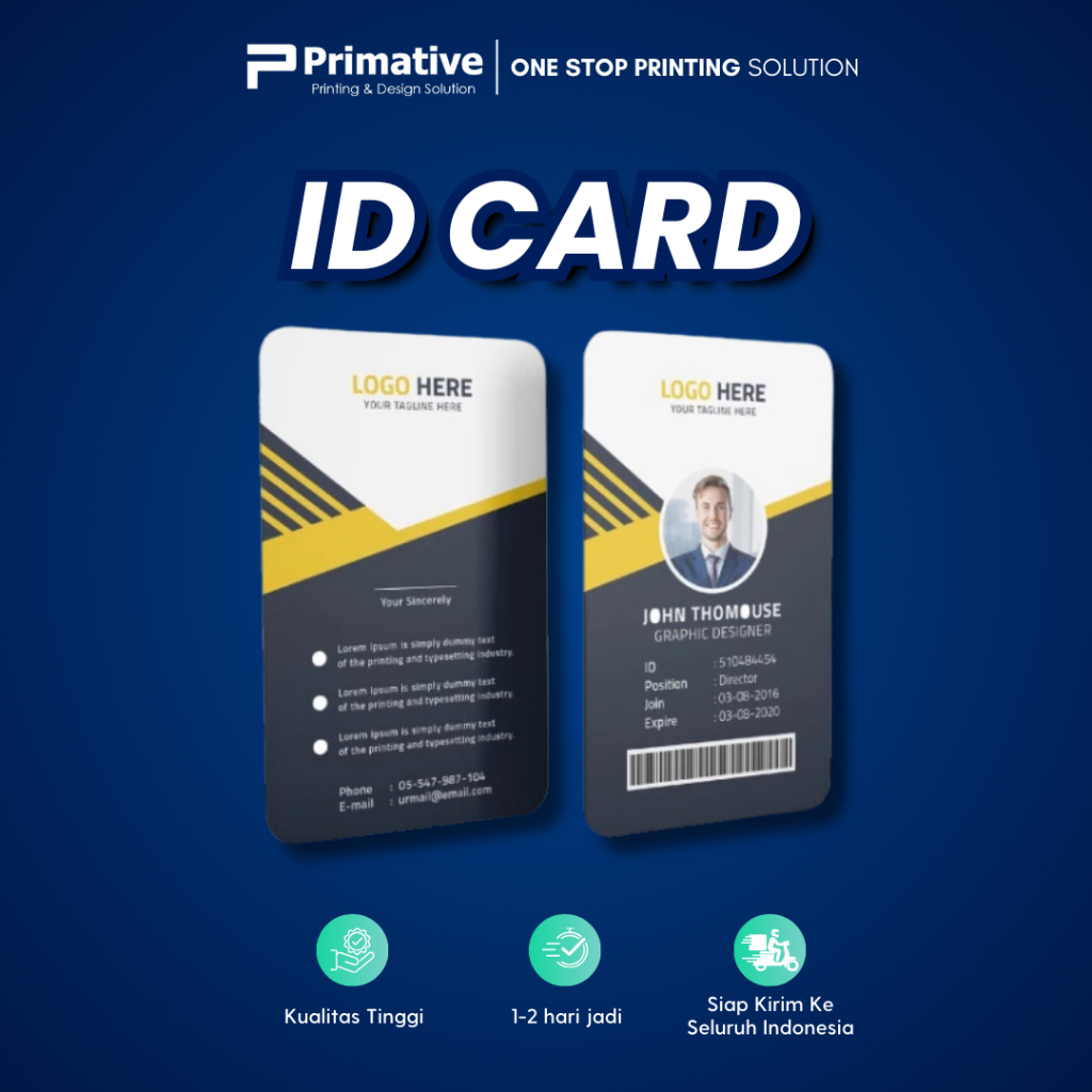 Print Id Card Print Id Card Custom Id Card PVC Nametag | Shopee Philippines