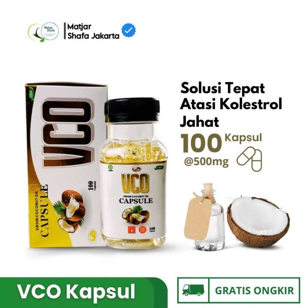 Virgin COCONUT OIL Capsules/VCO CAPSULE 100kpsl SYIFA Herbal/VCO 100 Capsules VIRGIN COCONUT OIL ...