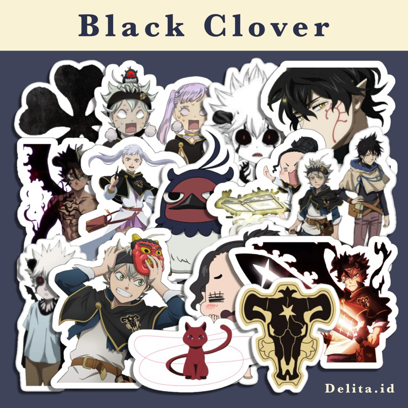 Anime Sticker Black Clover Asta Noelle Silva Yuno Nero Charmy pappitson ...