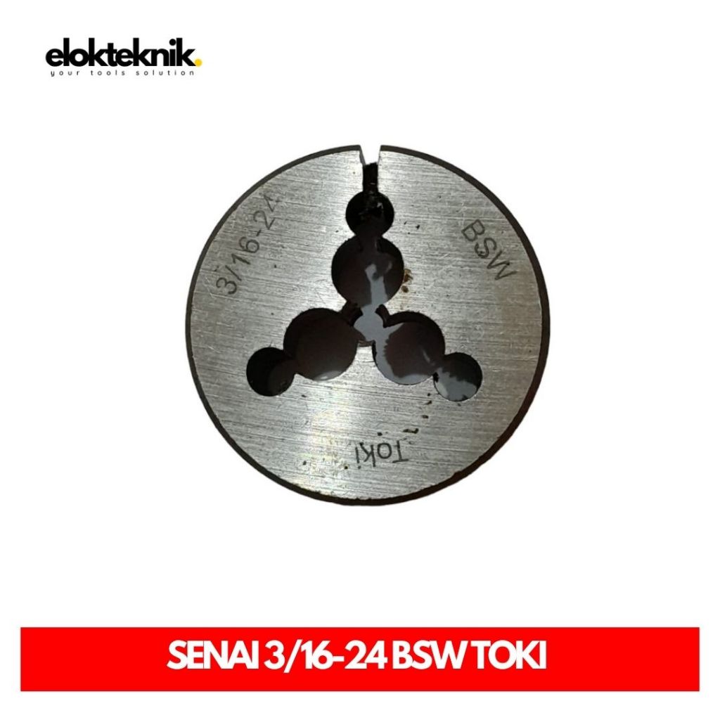 Senai Round Dies Senay 3/16 - 24 BSW Senei Toki Bolt Outer Thread Maker | Shopee Philippines