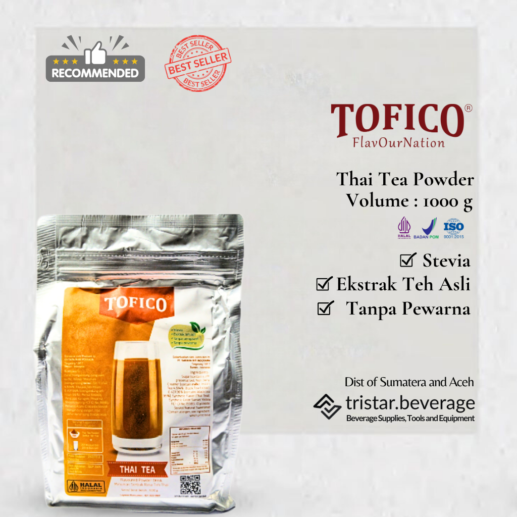 Thai Tea Powder / Tofico Thai Tea Powder / Thai Tea Flavored Drink ...