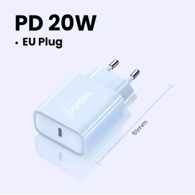 Ugreen 20W PD Blue Charger Adapter | Shopee Philippines