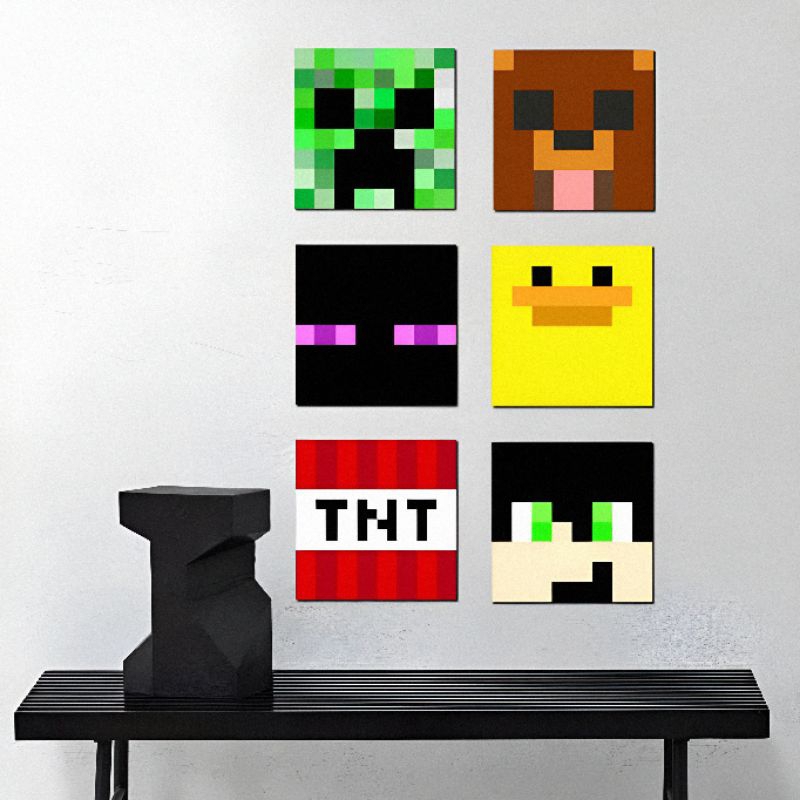 Aesthetic room decoration minecraft Wall Poster Display - Wall decor ...