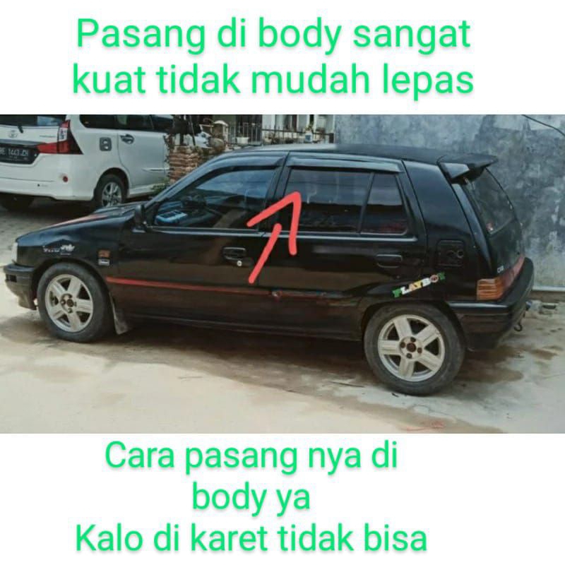 Daihatsu Charade Winner G100 Car Gutter slim model 4 Doors | Shopee ...