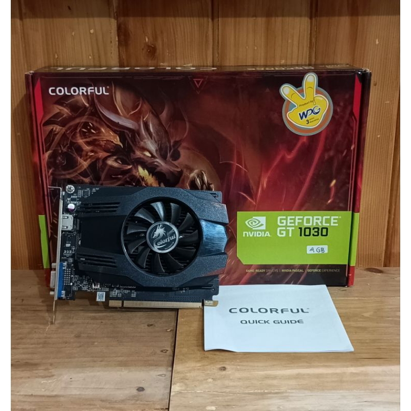 Colorful GeForce GT 1030 4 GB GDDR4 Smooth Like New Fullset Official Guarantee WPG ON | Shopee ...