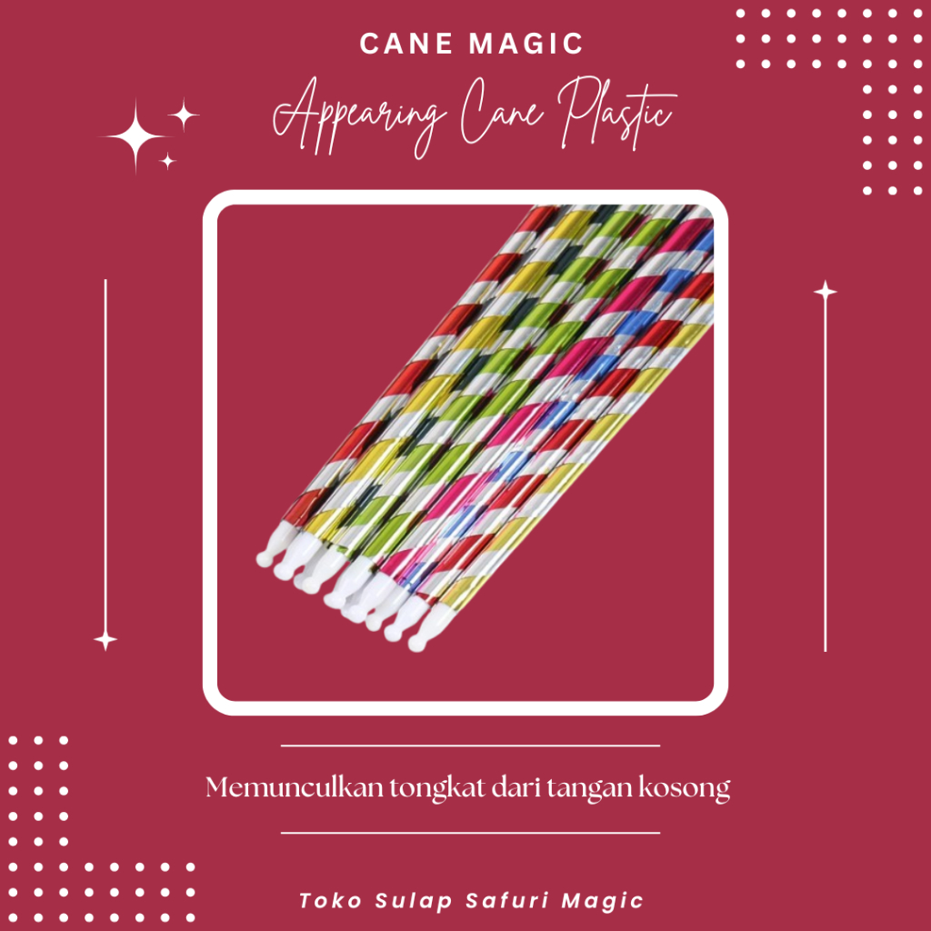 90 cm Plastic Appearing Cane Magic Tool - Magic Stick into Ribbon ...