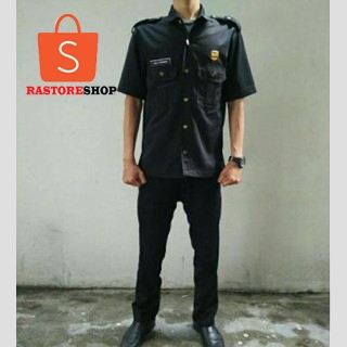 HITAM Safari Security Guard Uniform/ driver Clothes/Black bodyguard ...