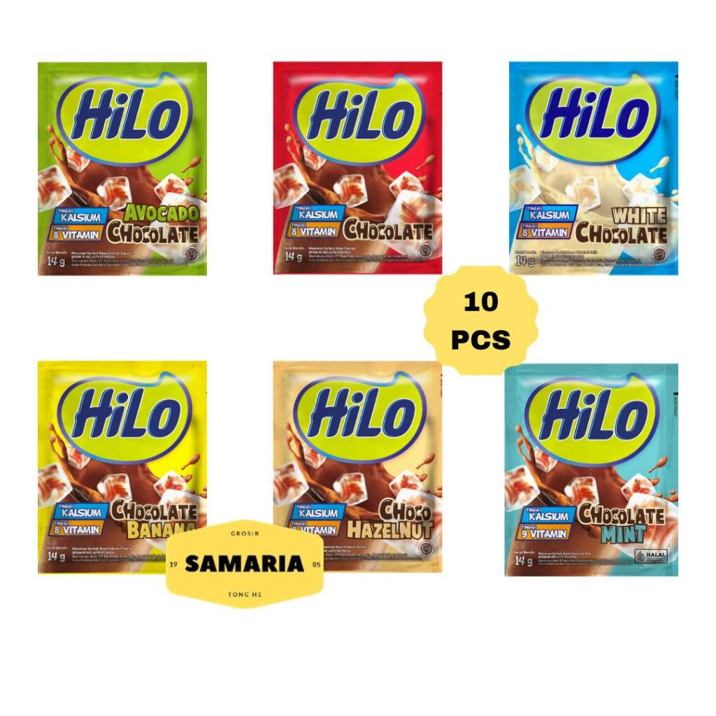 Hilo Chocolate Milk All Variants Sachet 14 Grams (10 Pcs) | Shopee ...