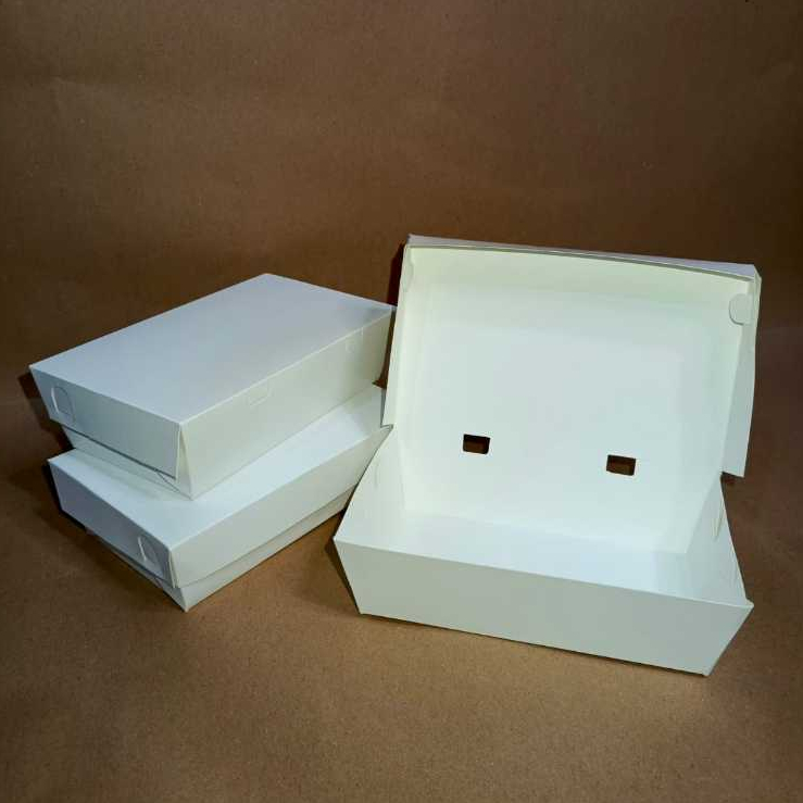 Paper Lunch Box M IVORY NON LAMINATED // thickness 250gsm // Lunch Box ...