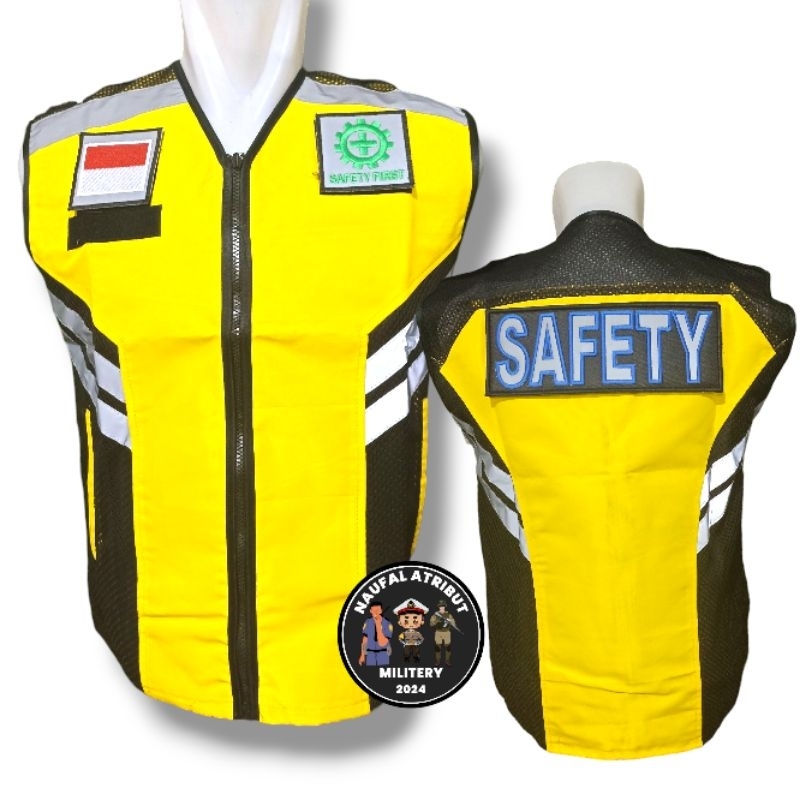 Free NAME-ROMPI SAFETY FIRST | Project Vest | Field Vest | Shopee ...