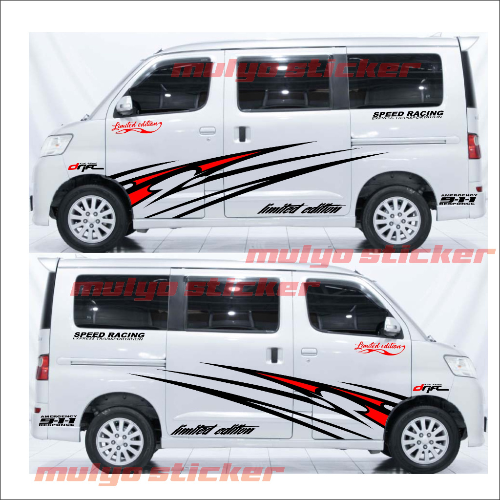 Sticker Sticker daihatsu granmax Sticker minibus grandmax (Earloop) apv ...