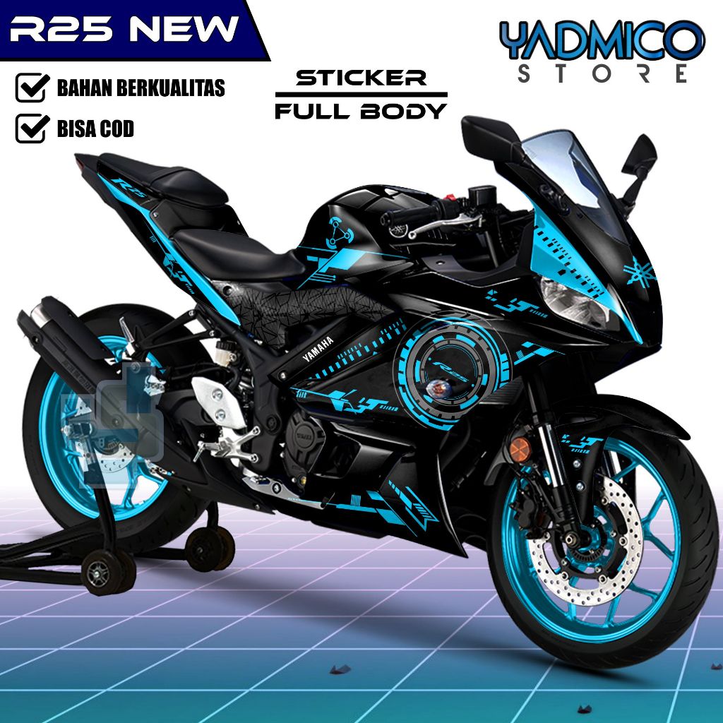 R25 New Full Body Decal / New R25 Fullbody Motorcycle Sticker / New R25 ...