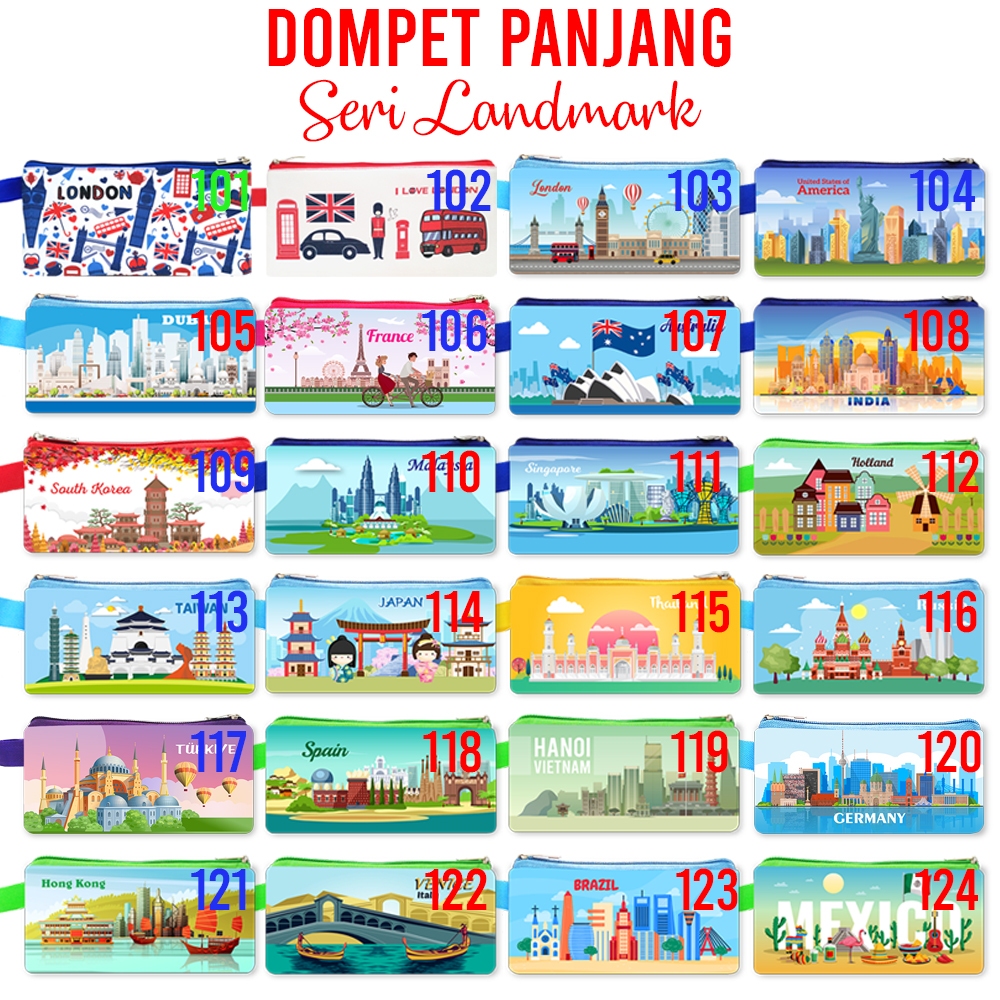 Landmark Long Wallet Various Countries Wallet Souvenirs Souvenirs By ...
