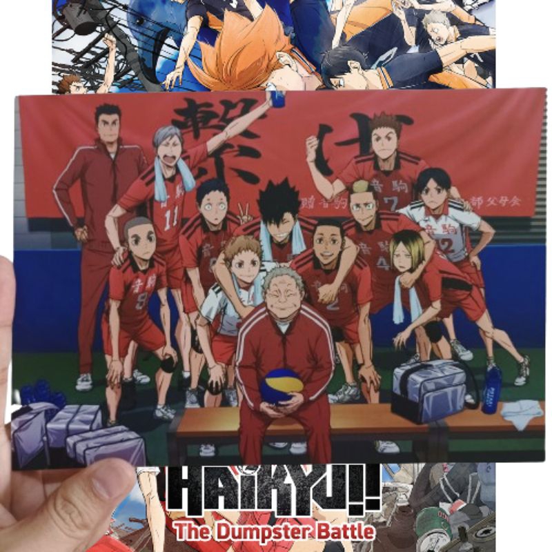 Haikyuu Postcard!! The DUMPSTER BATTLE NEKOMA TEAM Haikyu Skecth Design ...