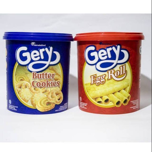 Gery Wafer Stick Egg Roll / Butter Cookies Parcel Jar | Shopee Philippines