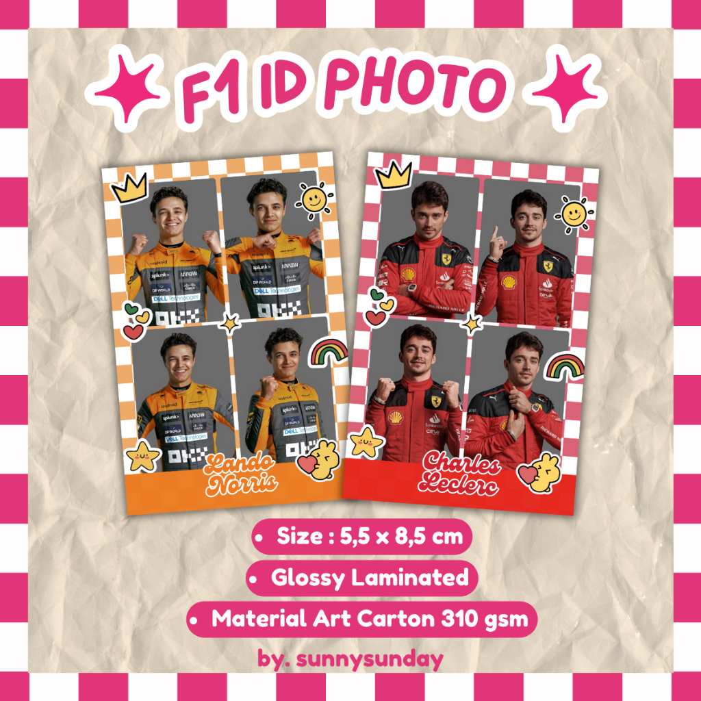 [CHECK SLIDE TO 3] Formula One Merch Driver F1 ID Photo | Shopee ...