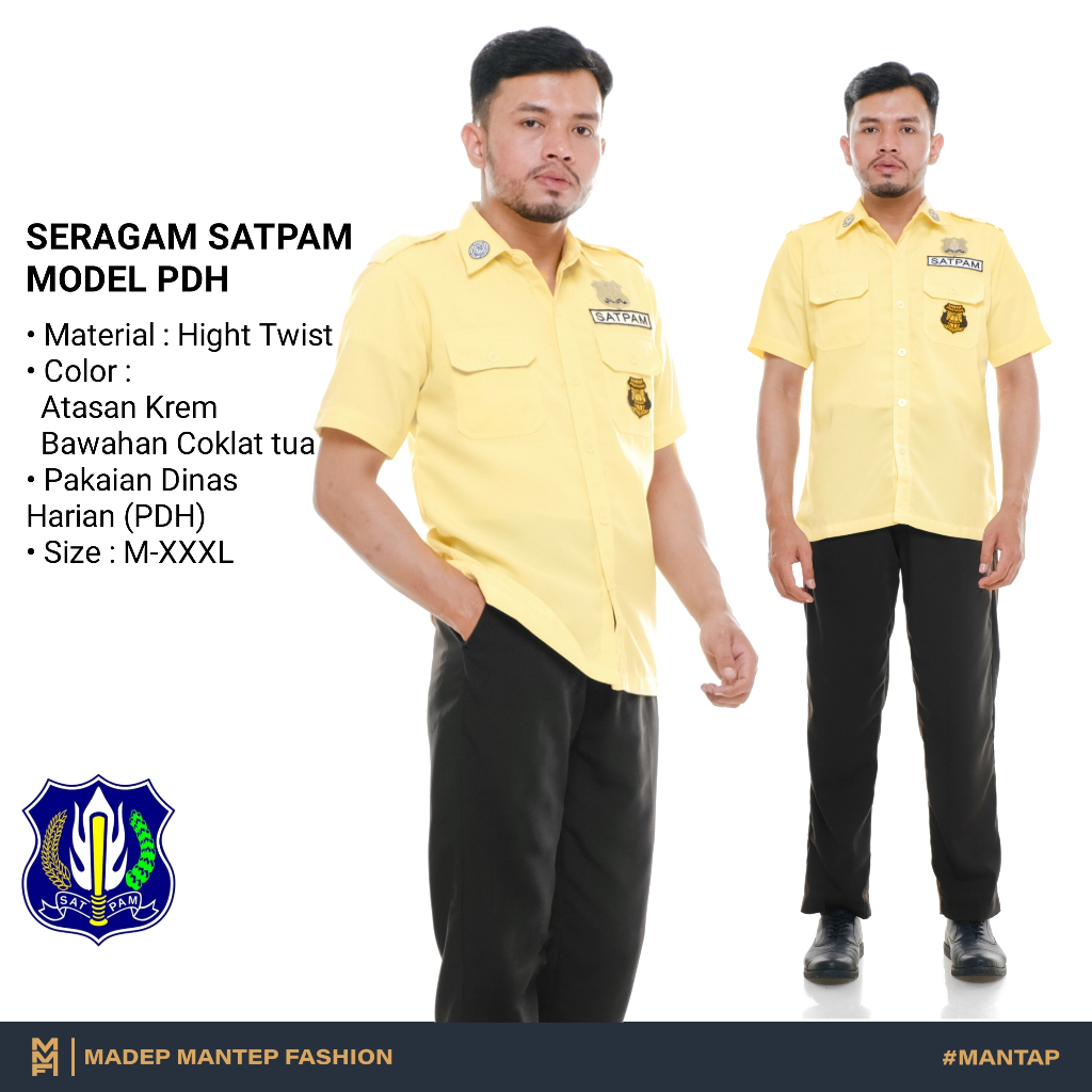 Latest Beige Short Sleeve PDH Security Guard Uniform Security Uniform ...