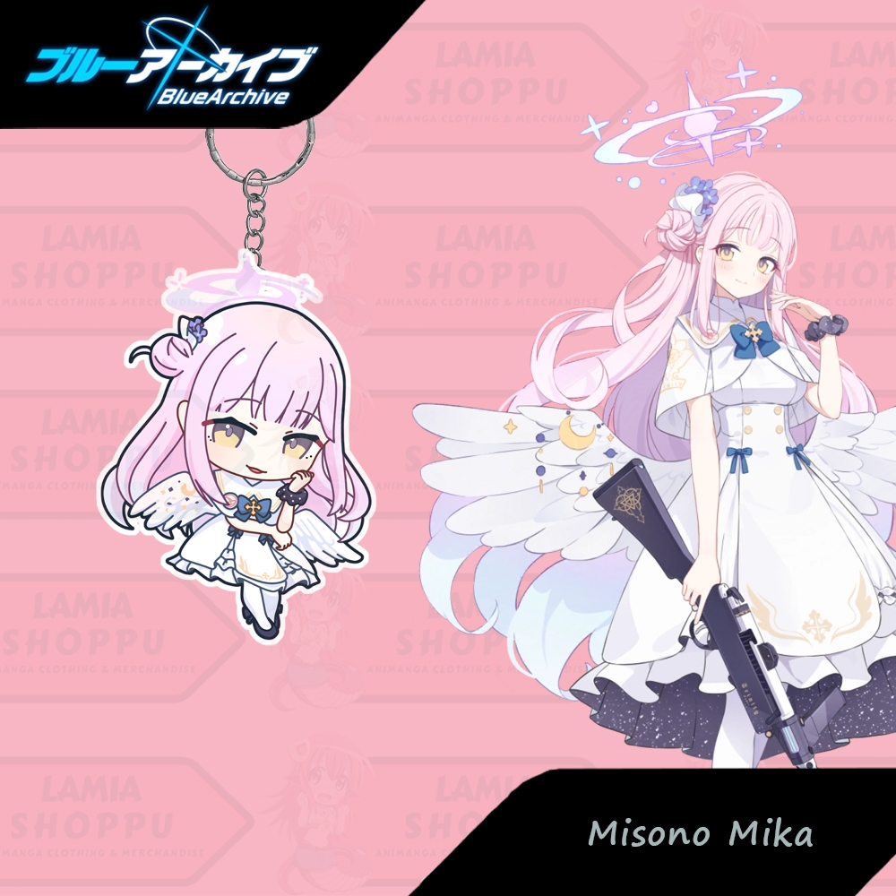 GANTUNGAN Blue Archive Misono Mika Keychain | Ganci Mika Blue Archive ...