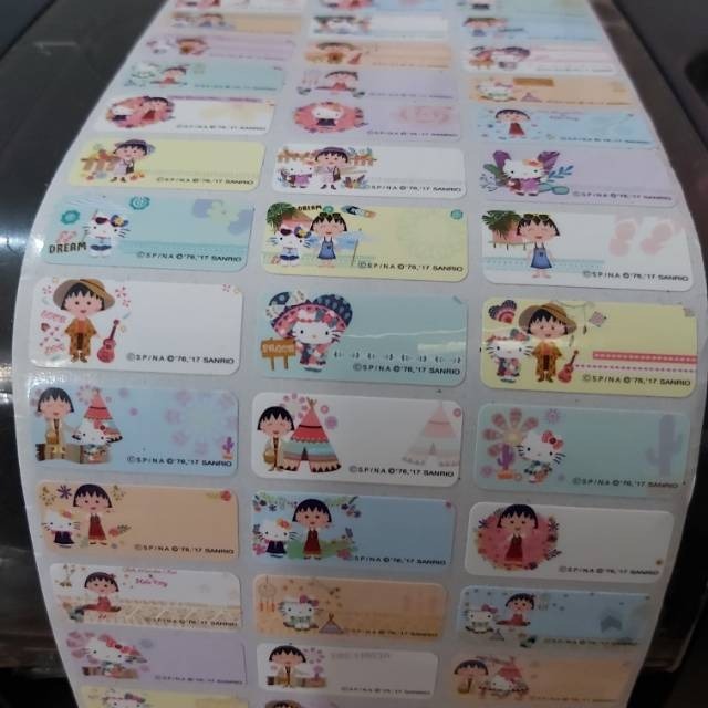 Maruko CHAN Name Label Sticker waterproof Original Taiwan | Shopee ...