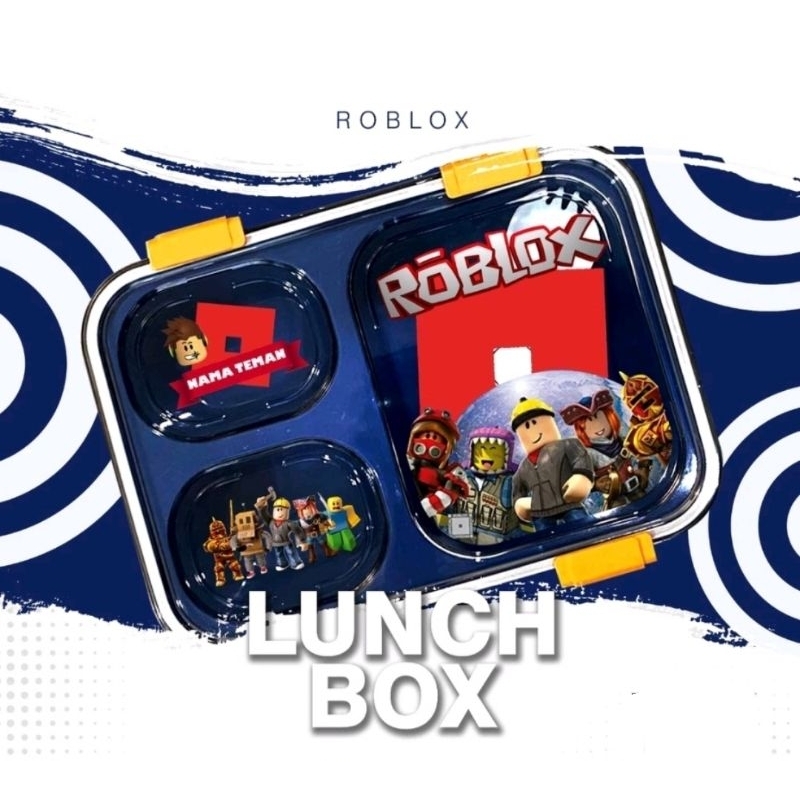 Custom Lunch box Roblox 3 compartment Lunch box | Shopee Philippines