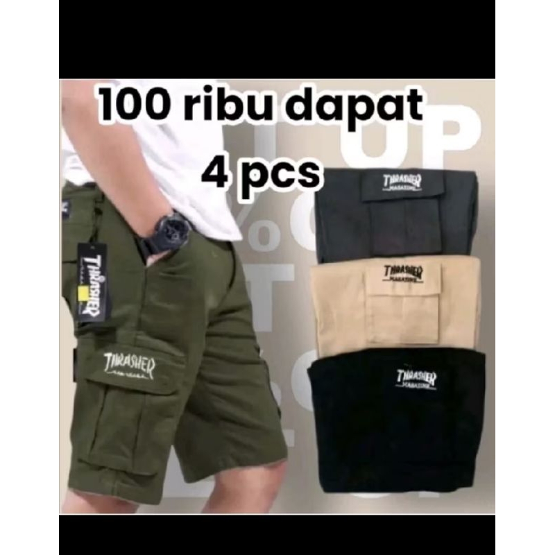 Short cargo pants (100 THOUSAND GET 4 PCS) | Shopee Philippines