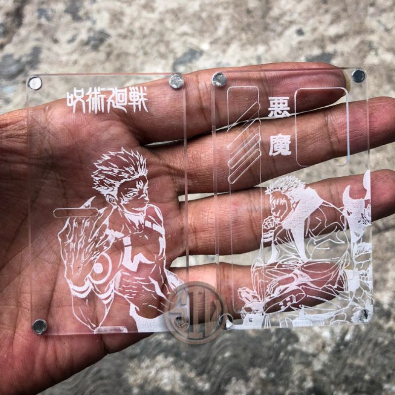 Transparent Clear Acrylic Panel B80 Jutsu Kaisen Motif | Shopee Philippines