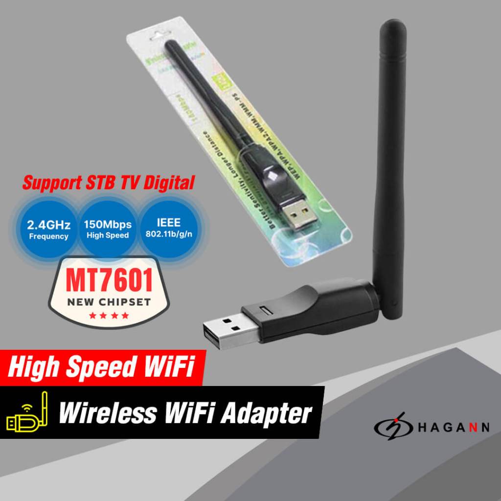 Usb WiFi Adapter Wireless Receiver Dongle MT7601 PC Laptop STB Set Tob ...