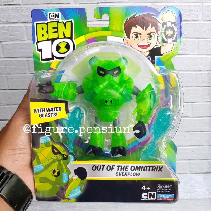 Ben 10 OUT OF THE OMNITRIX OVERFLOW PLAYMATES TOYS ACTION FIGURE ...