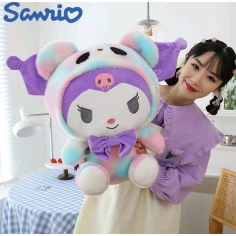 Jumbo sanrio rainbow kuromi doll size 60CM & 40CM soft material ...