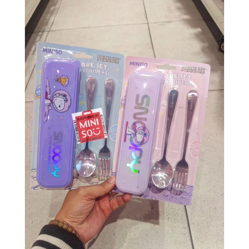 Miniso Flatware Set / Cutlery Set SNOOPY The Little Space Explorer ...