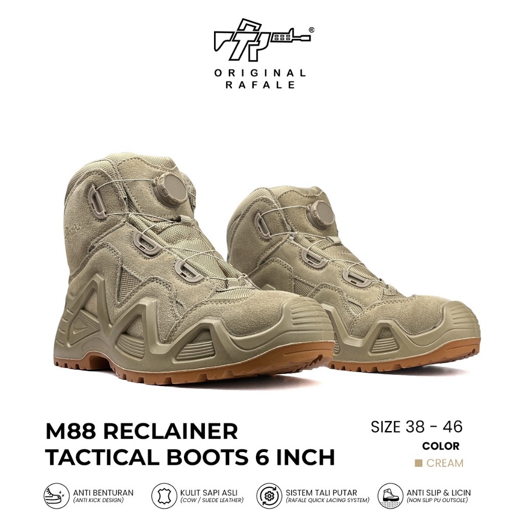 Original Rafale 6 inch M88 Tactical Shoes / PDL Polpp System Lacing ...