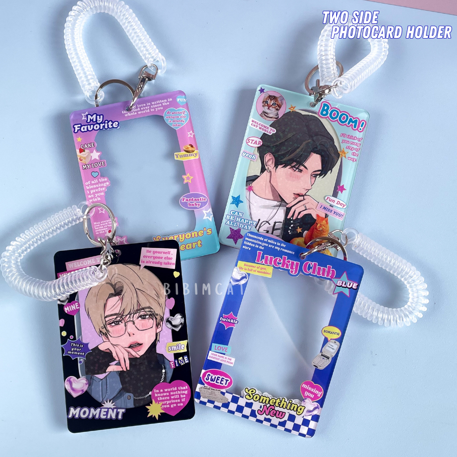 Double Sided Acrylic Photocard Holder / Two Side PC ID Card Cahol ...