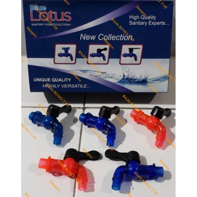 Transparent PVC Plastic Crank Garden Wall Water Faucet Color 1/2" LOTUS ...