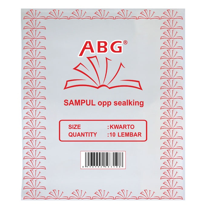 Book Plastic Cover - ABG OPP Sealking Super POP1 (10 sheets) | Shopee ...