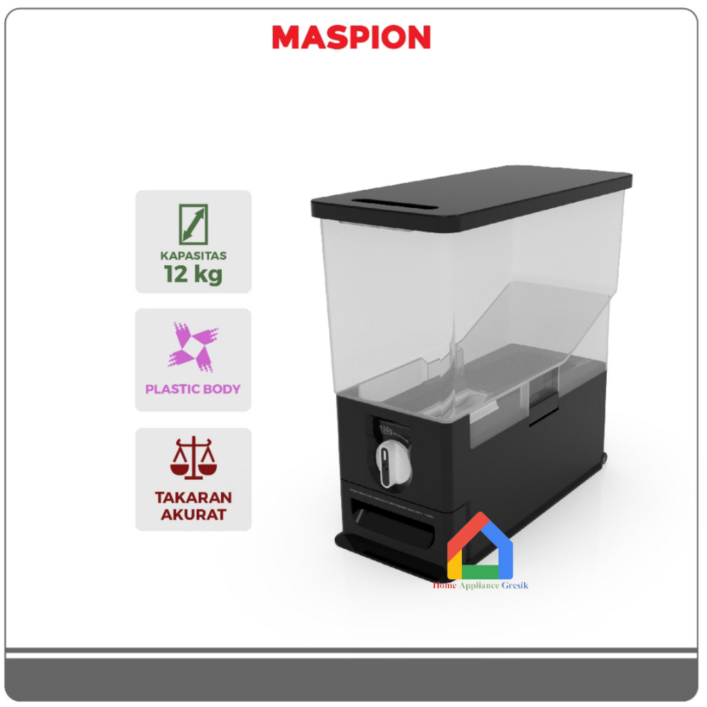 Maspion EX 12 Rice Storage Box / Maspion EX12 Rice Storage Box | Shopee ...