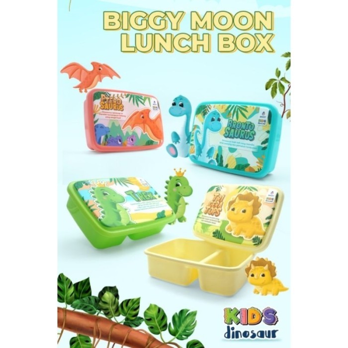 Dino Moon Dinosaur Character 2-piece Dining Box/2-Piece Lunch Box ...