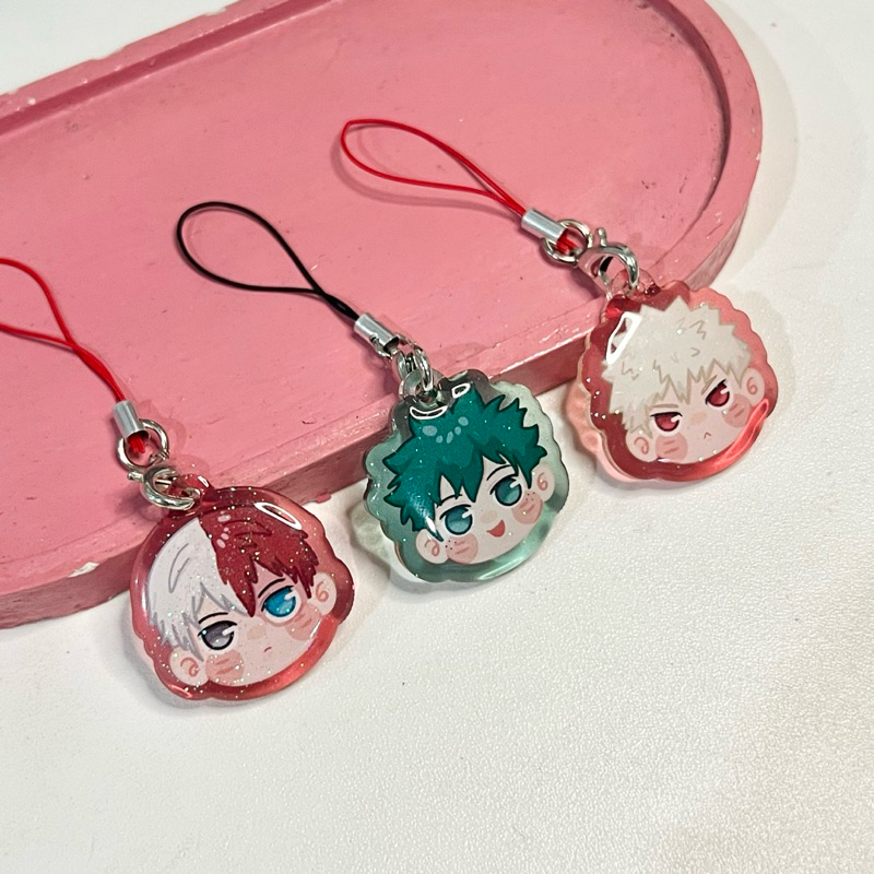 BNHA boku no hero academia glitter epoxy phone charms | Noyanghae ...