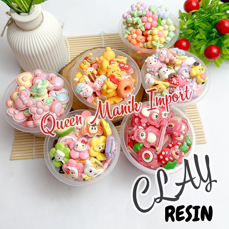 Resin Clay Mini Cute Character (10pcs) - Kuromi Lotso Flowers | Shopee ...