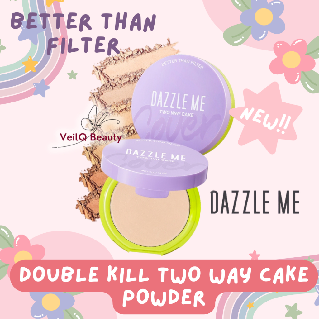 Dazzle Me Better Than Filter Double Kill Two Way Cake Powder | Shopee ...