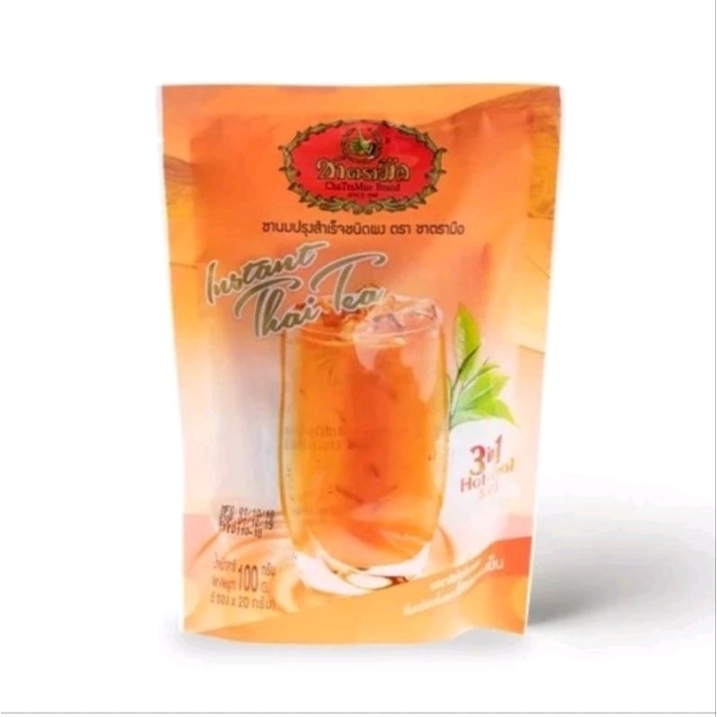 Thai Milk Tea Chatramue Instant sachet (one pack contains 5 sachets ...