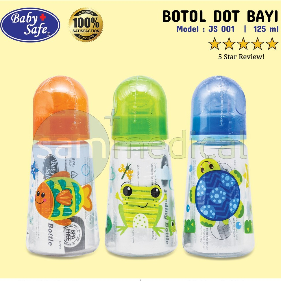 Baby Safe Breast Milk Bottle 125 ml JS 001 / Milk Bottle / Pacifier ...