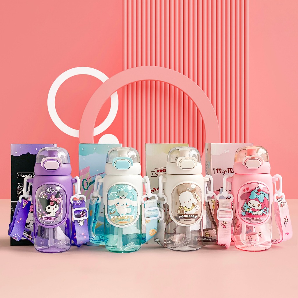 PUTIH Clotee Drinking Bottle White Transparent Clear Aesthetic ...