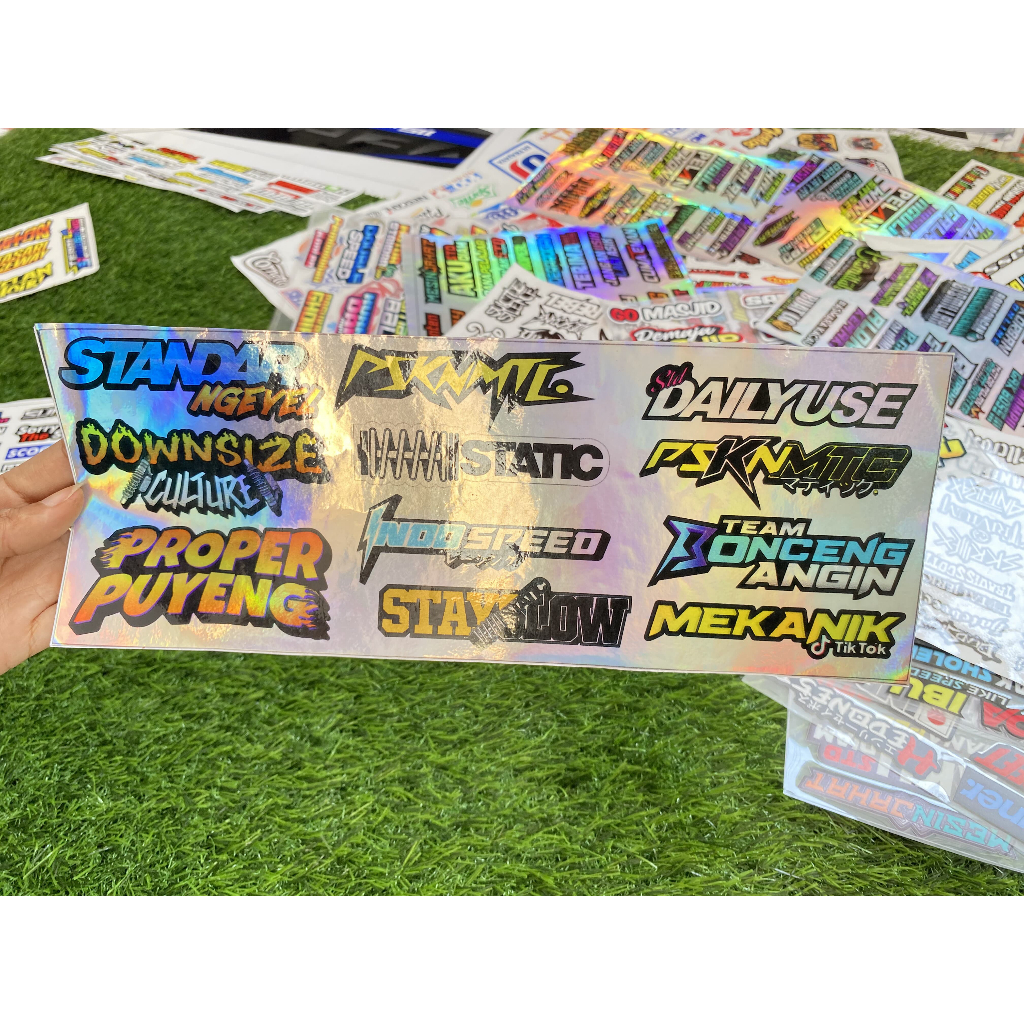 Sticker PACK Of Words VIRAL HOLOGRAM/STICKER Of The Latest Words ...