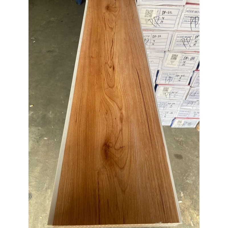 KAYU Light Wood Grain Brown PVC Ceiling Doff Laminated Maihome (Wood 10 ...